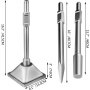 VEVOR 6x6 Compactor Plate 1-1/8 inch Jack Hammer with Electric Chisel ...