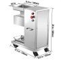 VEVOR 110V Commercial Meat Cutter Machine 1100LB/H Electric Meat ...
