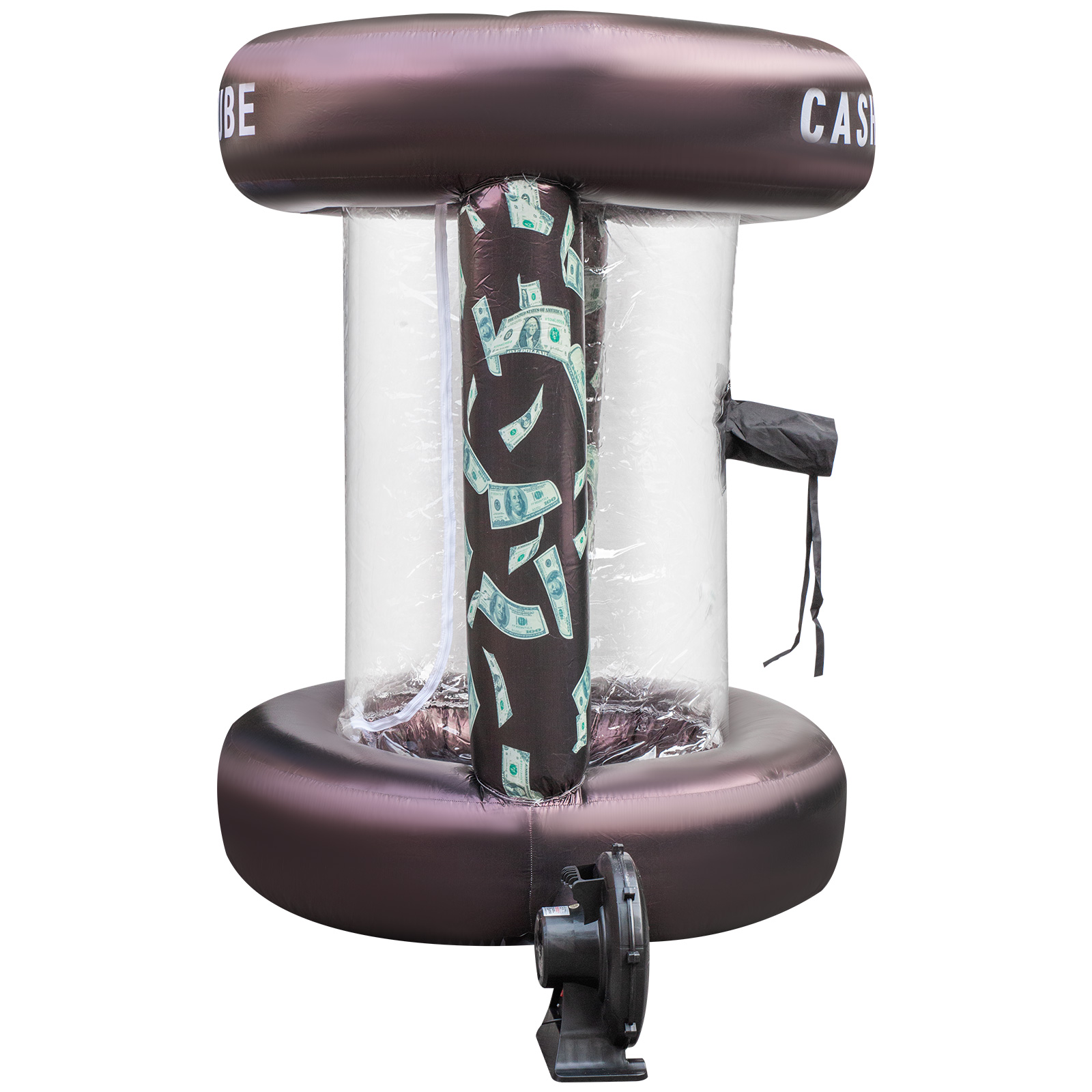 Inflatable Cash Cube Inflatable Cash Cube Booth Black with Blowers ...