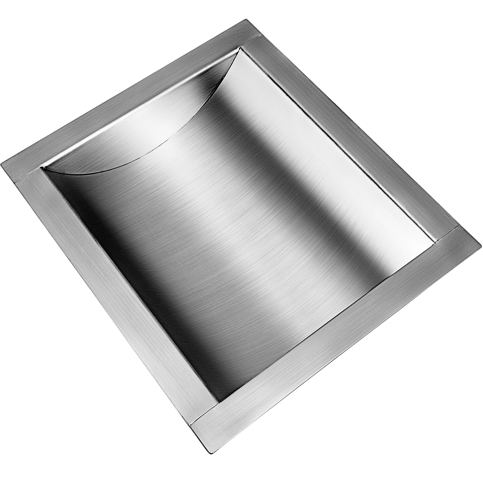 VEVOR Coin Banknote Counter Tray Window 30*25cm Stainless Steel Cash ...