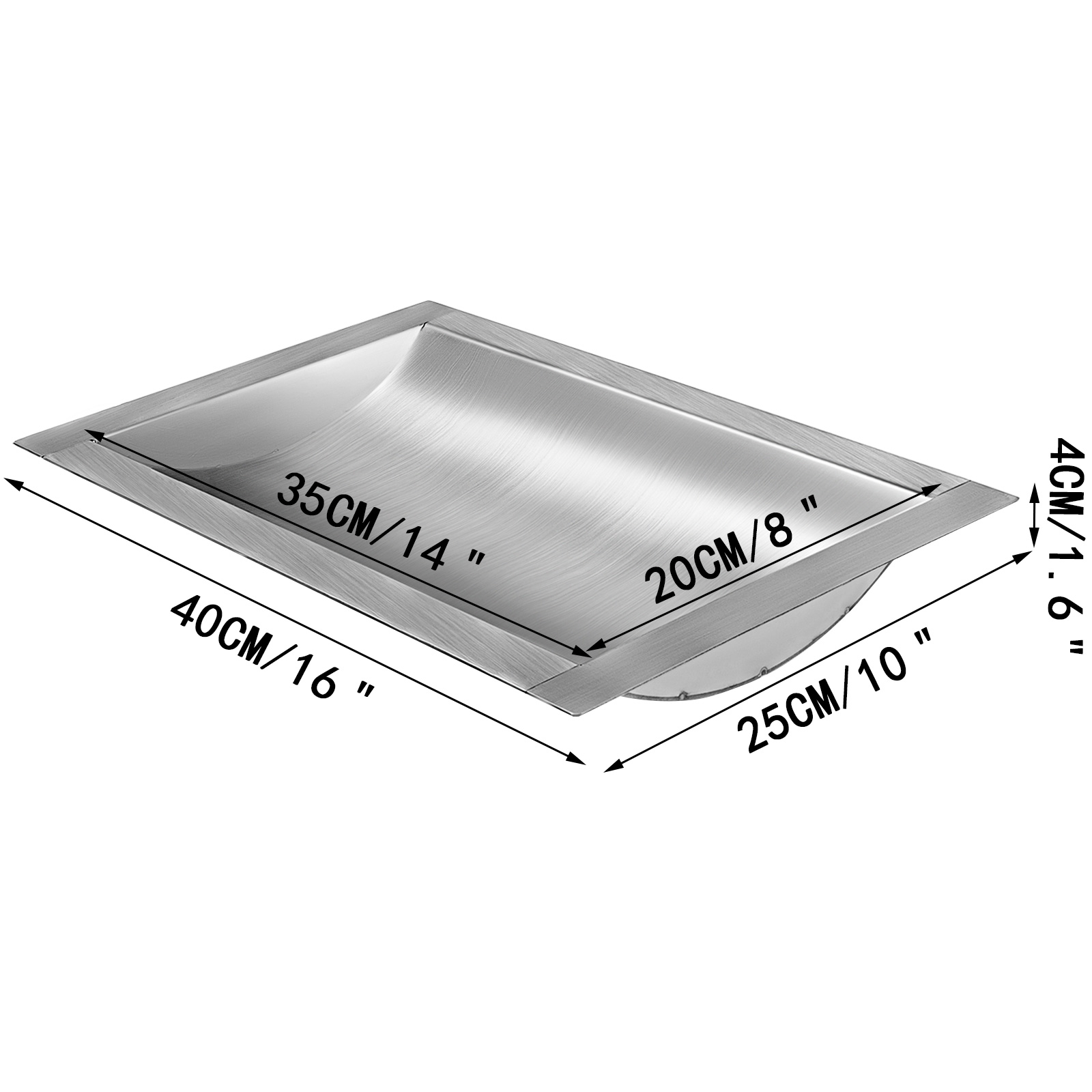 Cash Window Drop-in Deal Tray 16 (l) X10 (w) 304 Brushed Finish ...