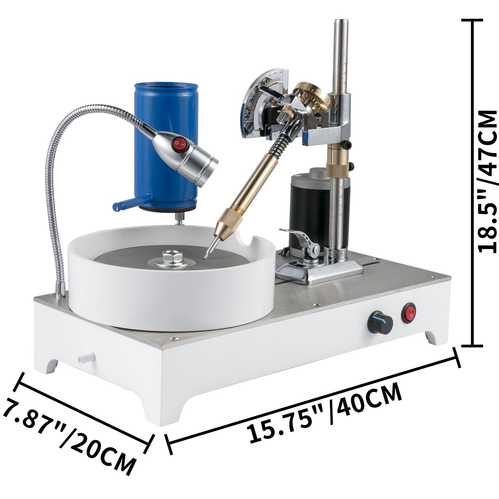 VEVOR Gem Faceting Machine 120W Jade Grinding Polishing Machine 50 ...