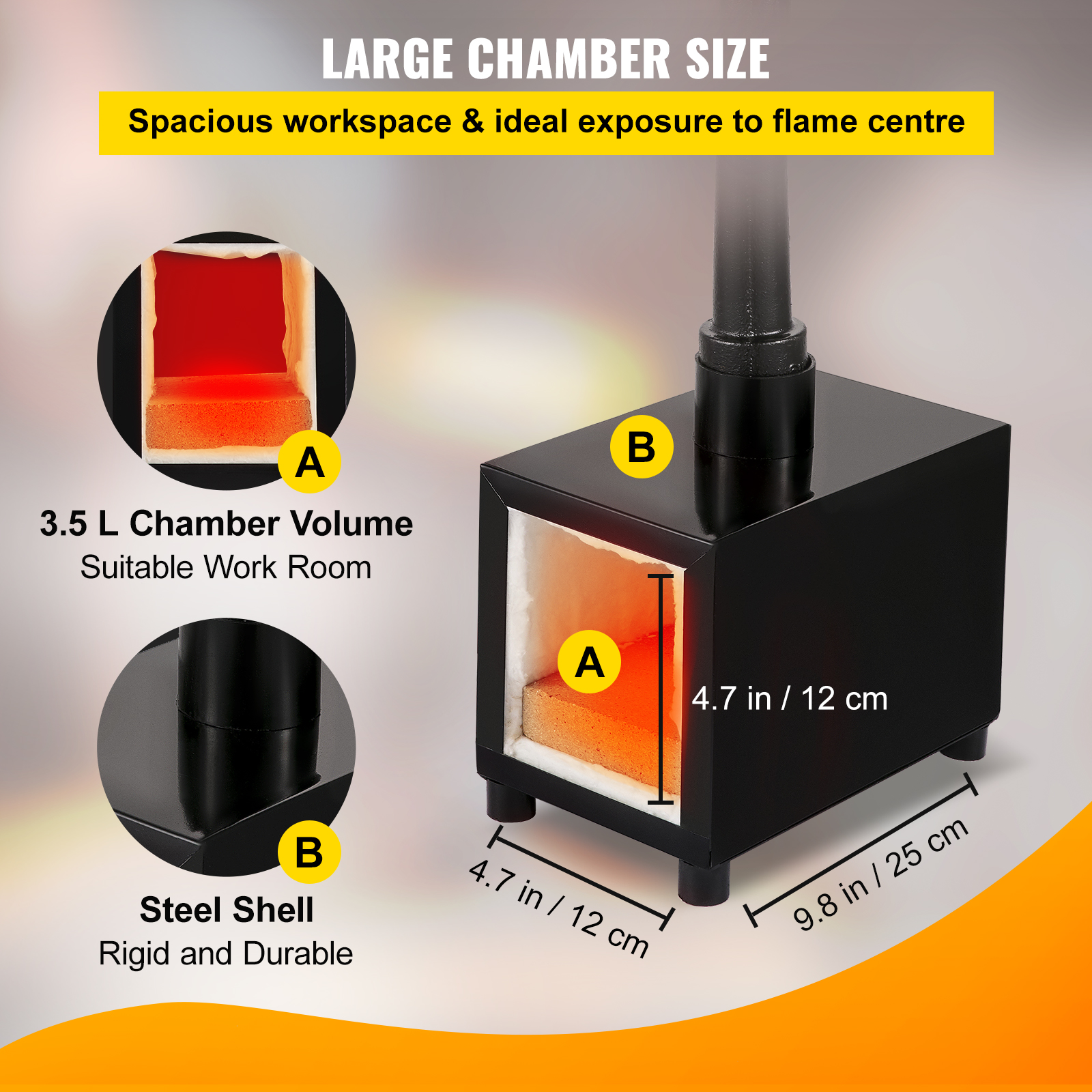 Vevor Gas Propane Forge Furnace Burner Making Blacksmith | VEVOR US