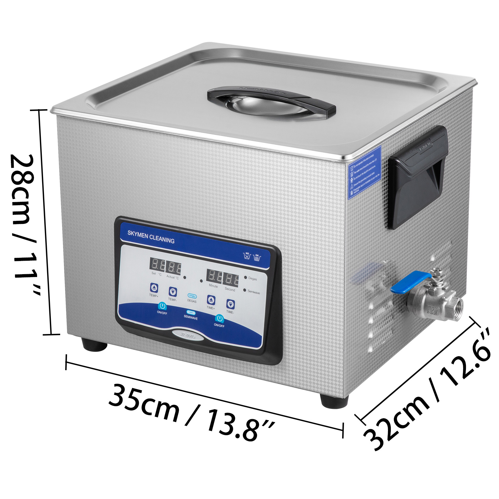 Ultrasonic Cleaner Ultrasonic Machine 15l 240/480w Degas Digital Sonic ...