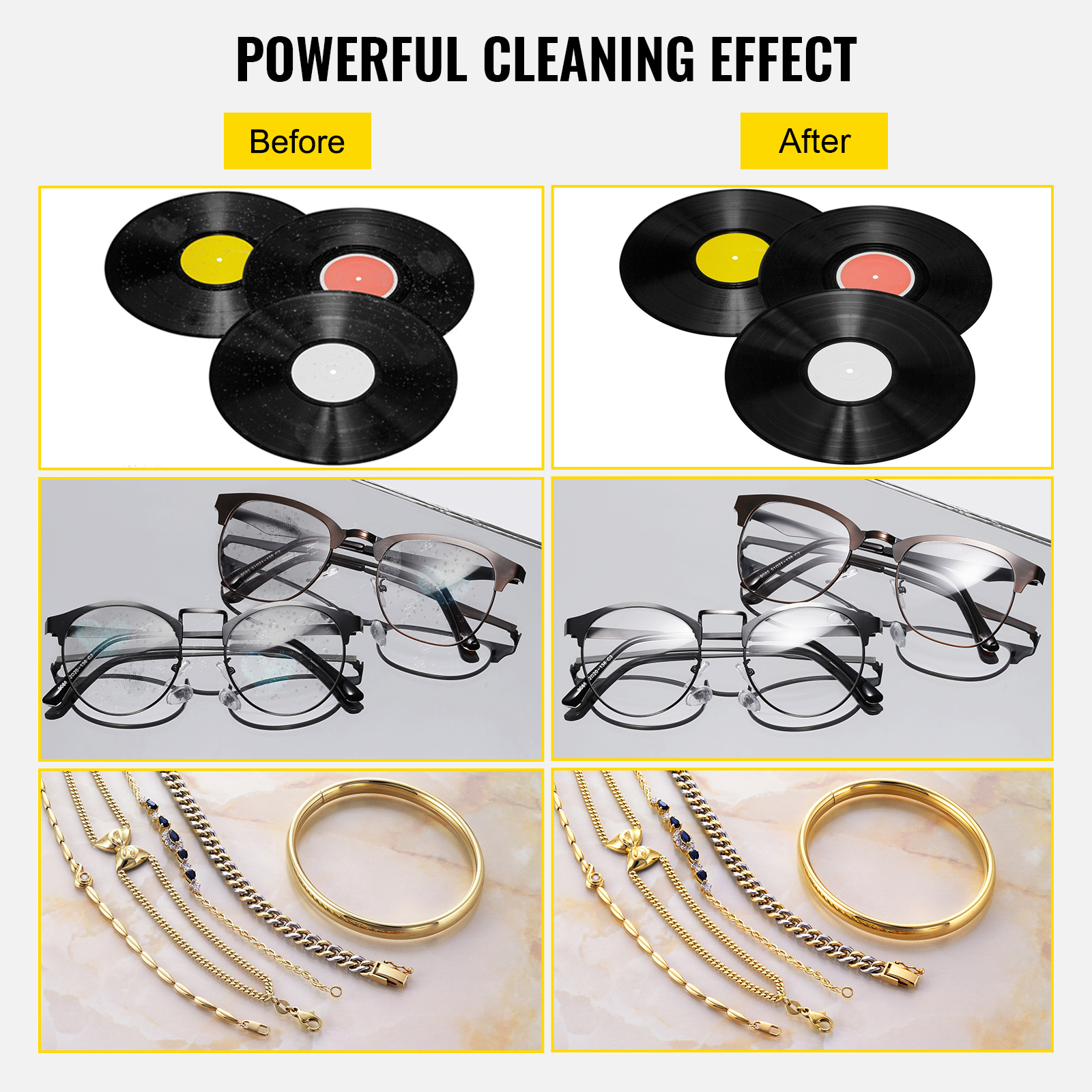 6L Ultrasonic Vinyl Record Cleaning Machine Complete kit W/ Drying Rack ...