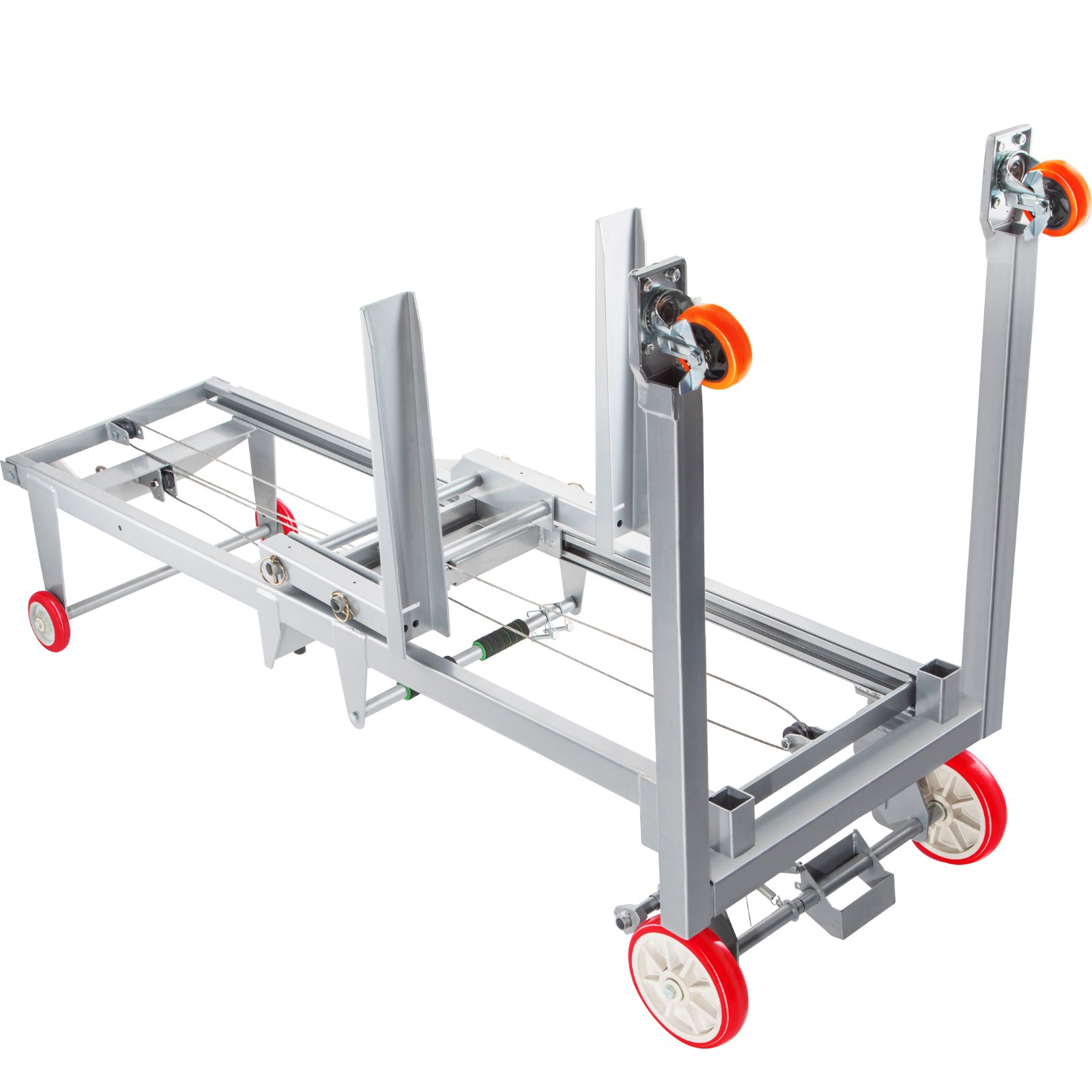 VEVOR Manual Winch Stacker, 41.7" Length, 25.8" Width, 72.4" Height, 2. ...
