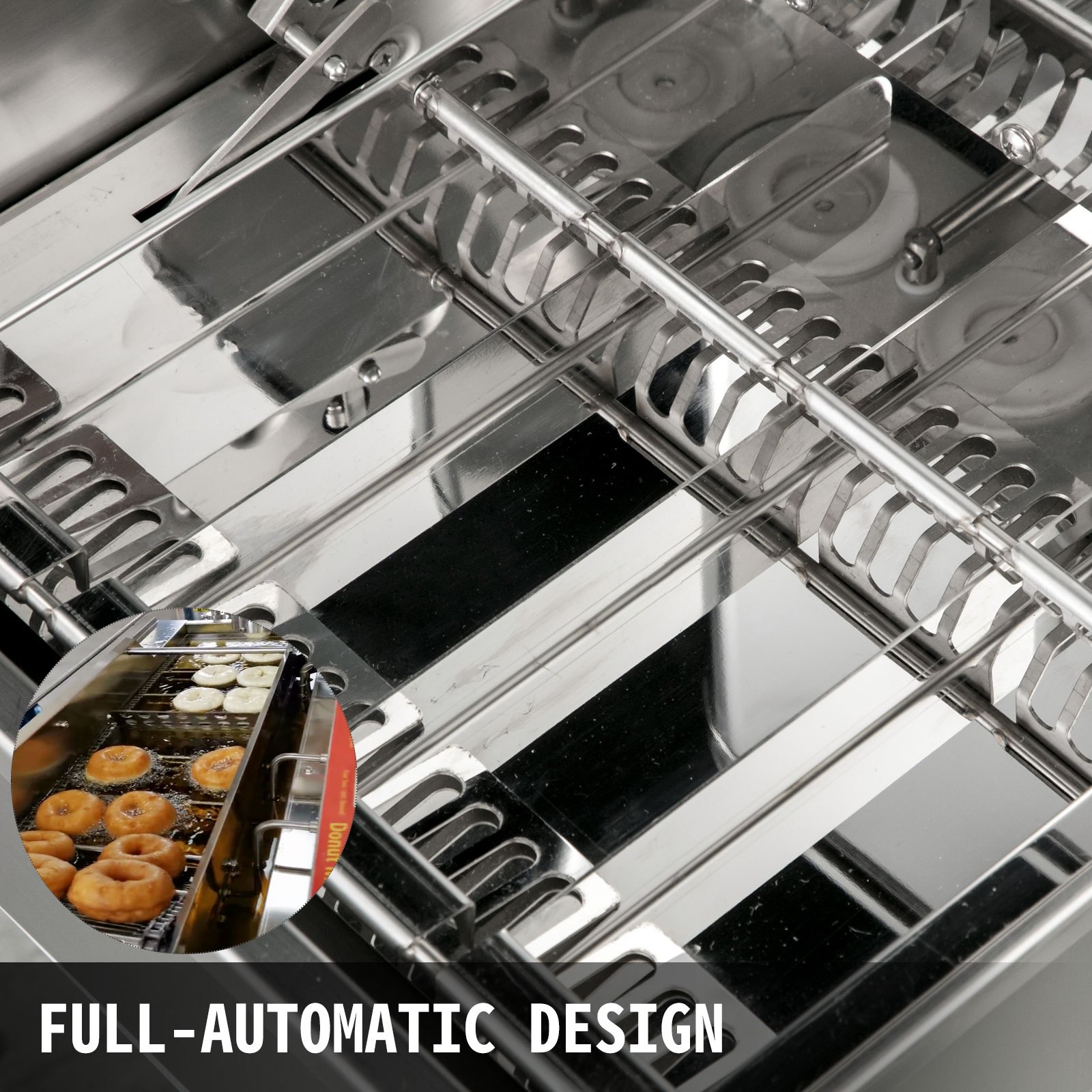 VEVOR 110V Commercial Automatic Donut Making Machine, 4 Rows Auto ...