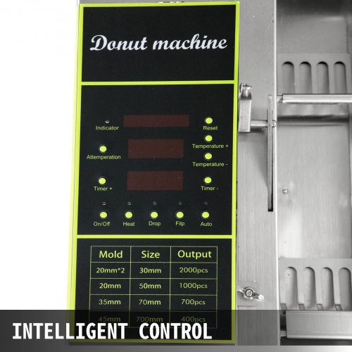 VEVOR 110V Commercial Silver Automatic Donut Making Machine, Single Row ...