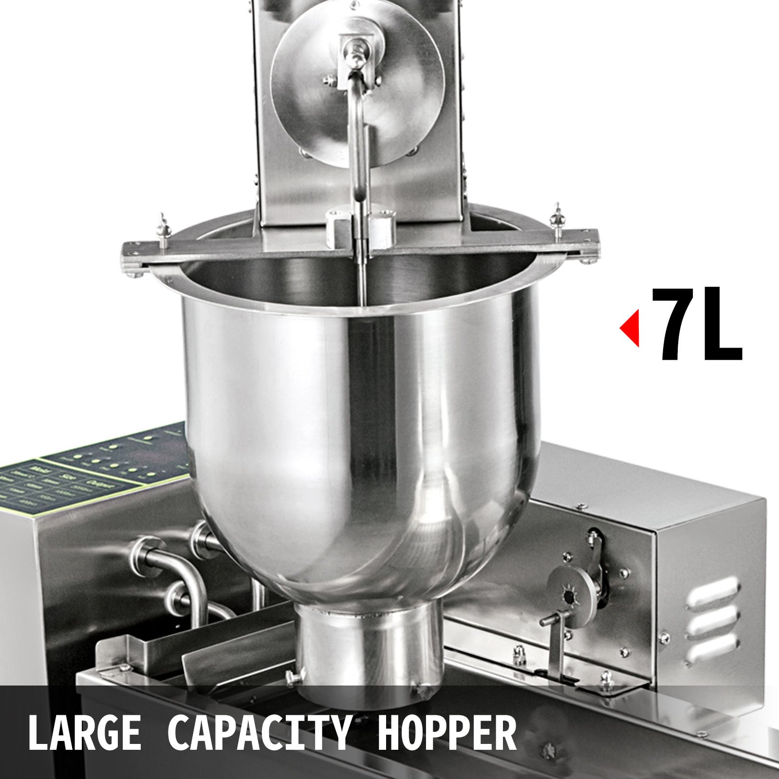 VEVOR 110V Commercial Silver Automatic Donut Making Machine, Single Row ...