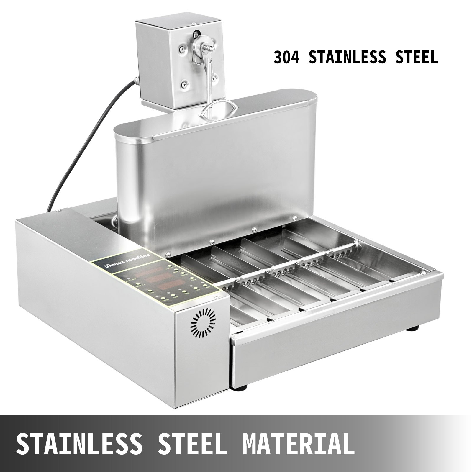 VEVOR 110V Commercial Automatic Donut Making Machine, 6 Rows Auto ...