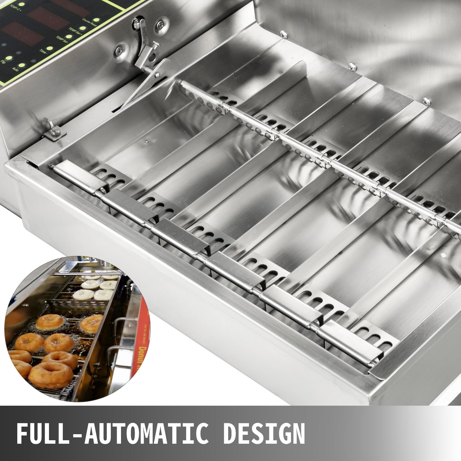 VEVOR 110V Commercial Automatic Donut Making Machine, 6 Rows Auto ...