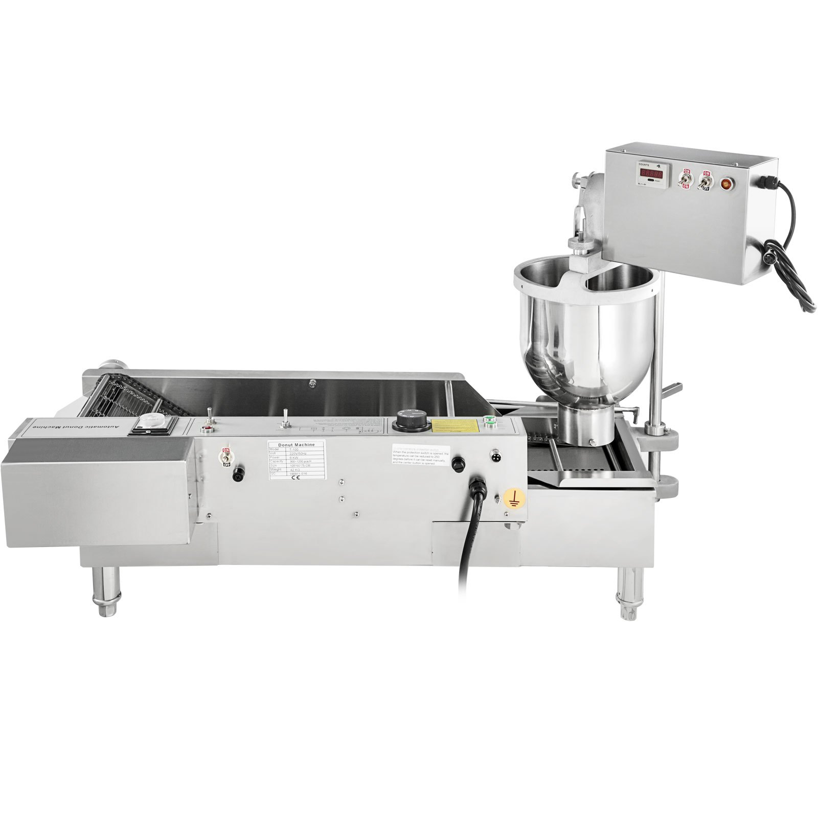 VEVOR Commercial Automatic Donut Making Machine 2 Rows Auto Doughnut ...