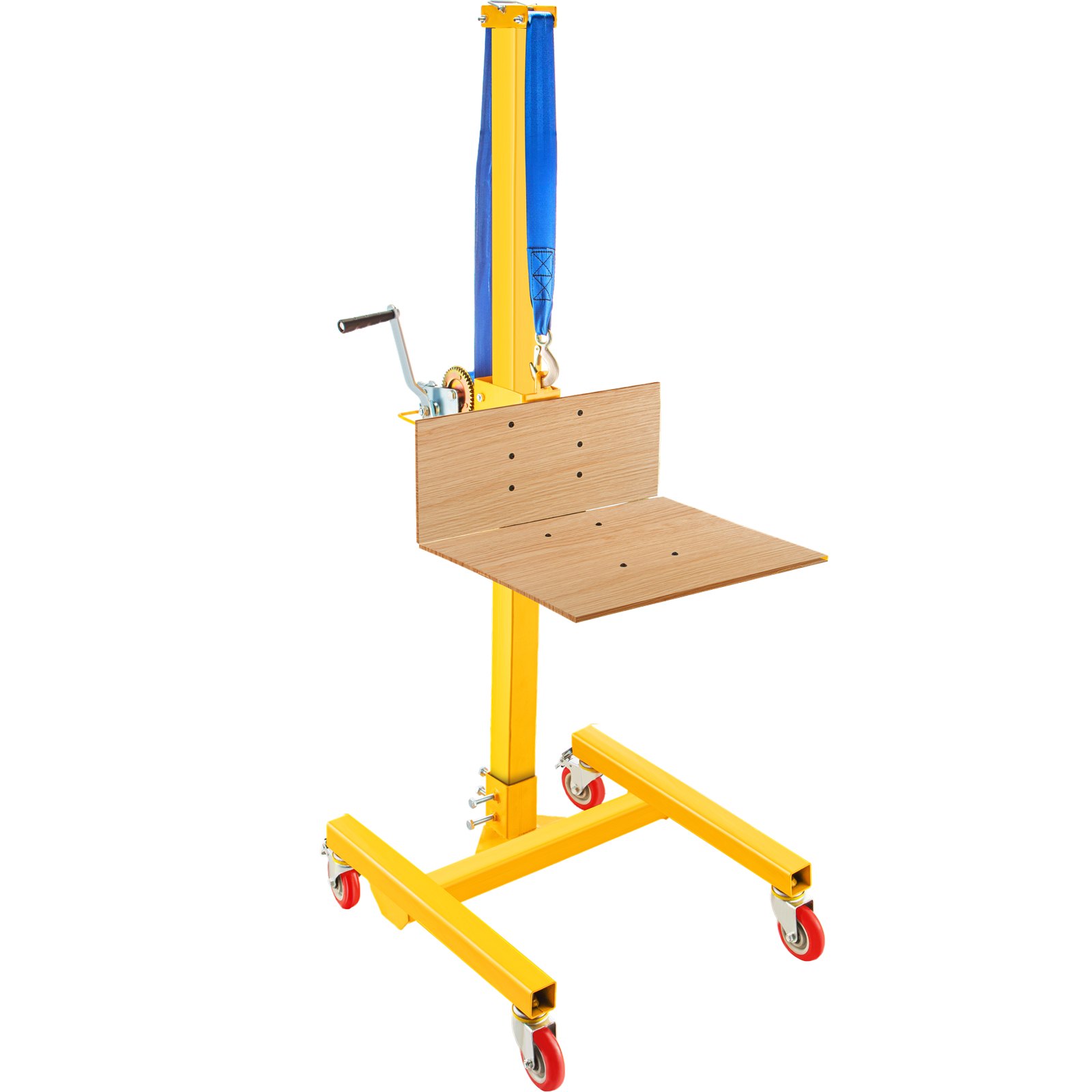 VEVOR Manual Winch Stacker, 9.4" - 72" Height Range, 19.7" Length x 15. ...
