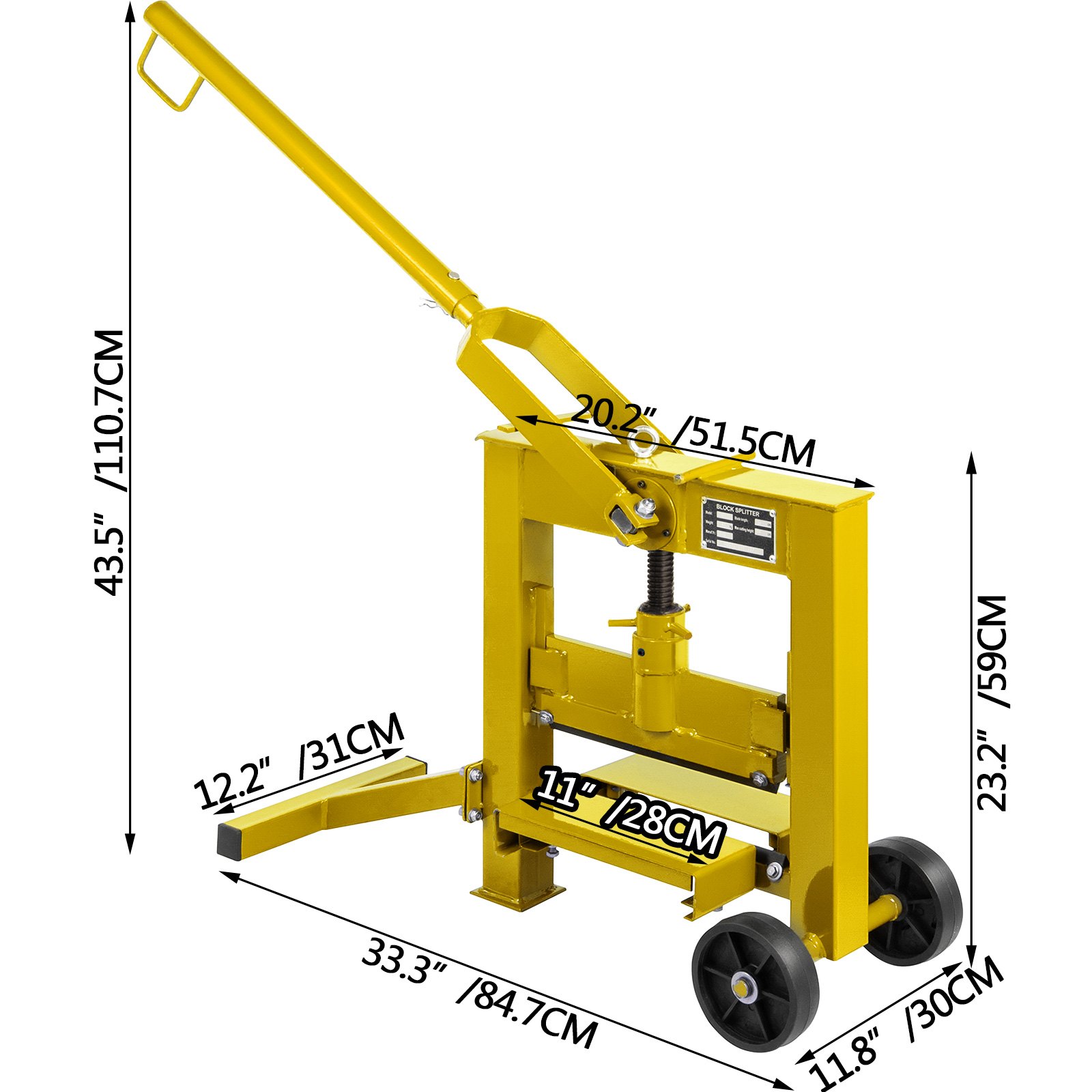 VEVOR Paving Tool Block Splitter Cutter Pavers Tool Brick Manual Max ...