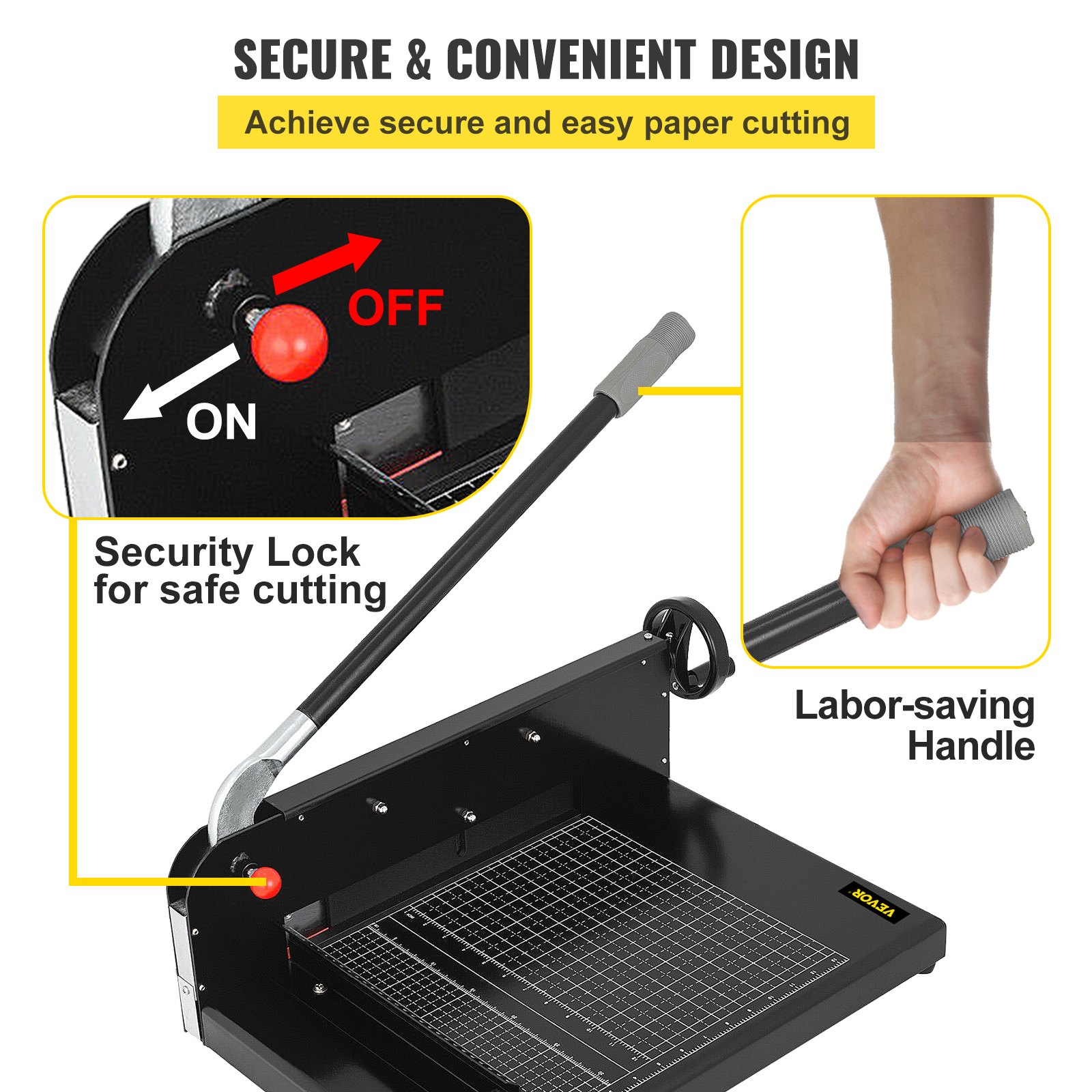 VEVOR Paper Cutter 12Inch A4 Commercial Heavy Duty Paper Cutter 300 ...