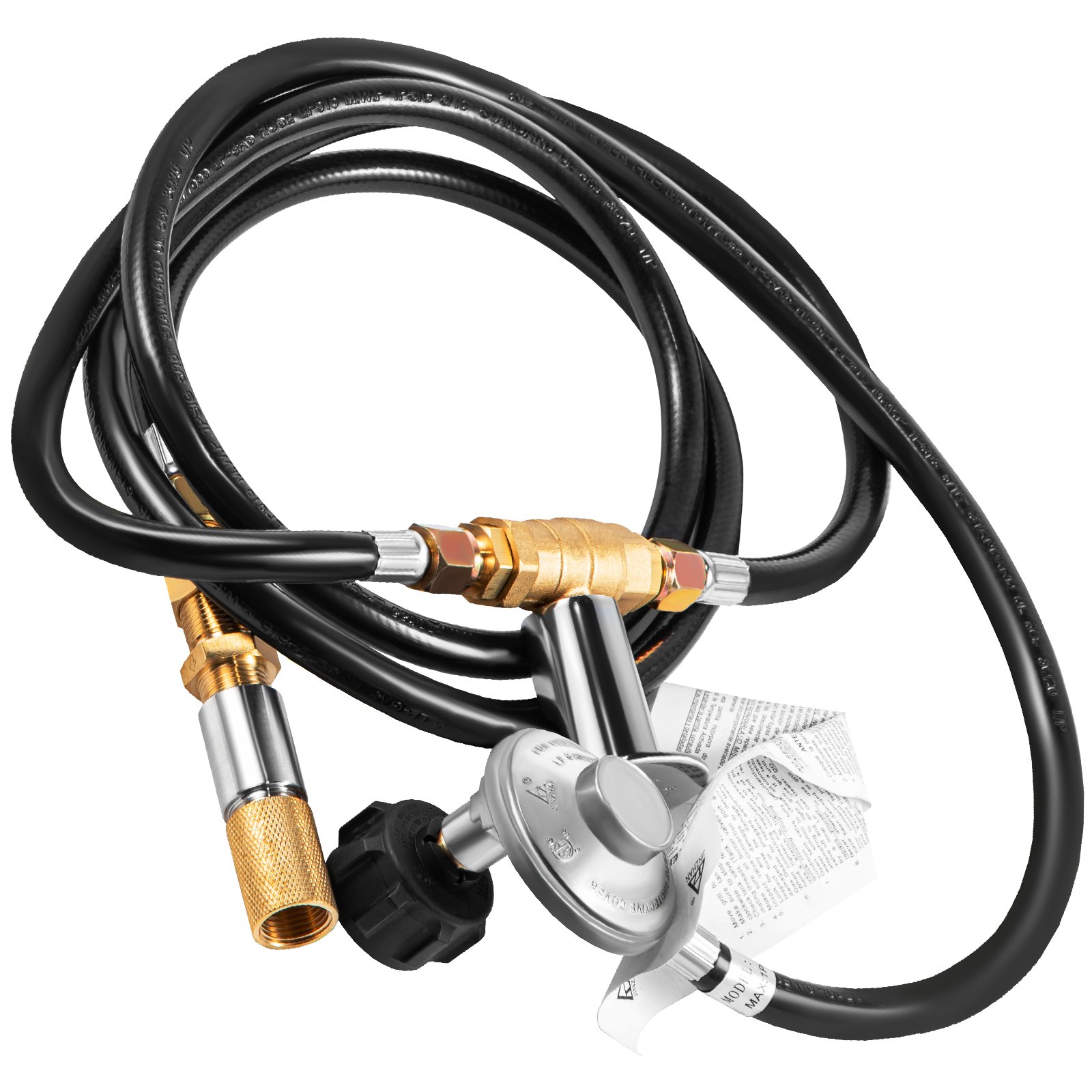 VEVOR Fire Pit Installation Kit, 90K BTU Max Propane Fire Pit Hose Kit ...