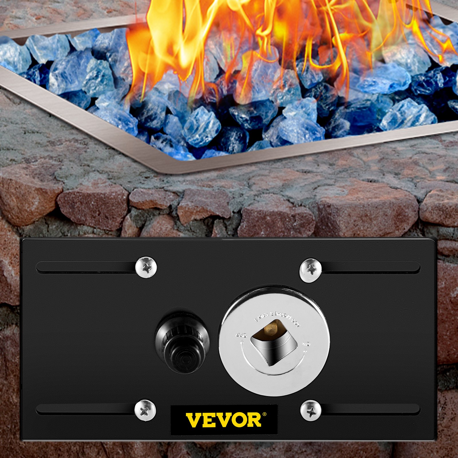 VEVOR Fire Pit Gas Burner Spark Ignition Kit, 300K BTU Fire Pit ...