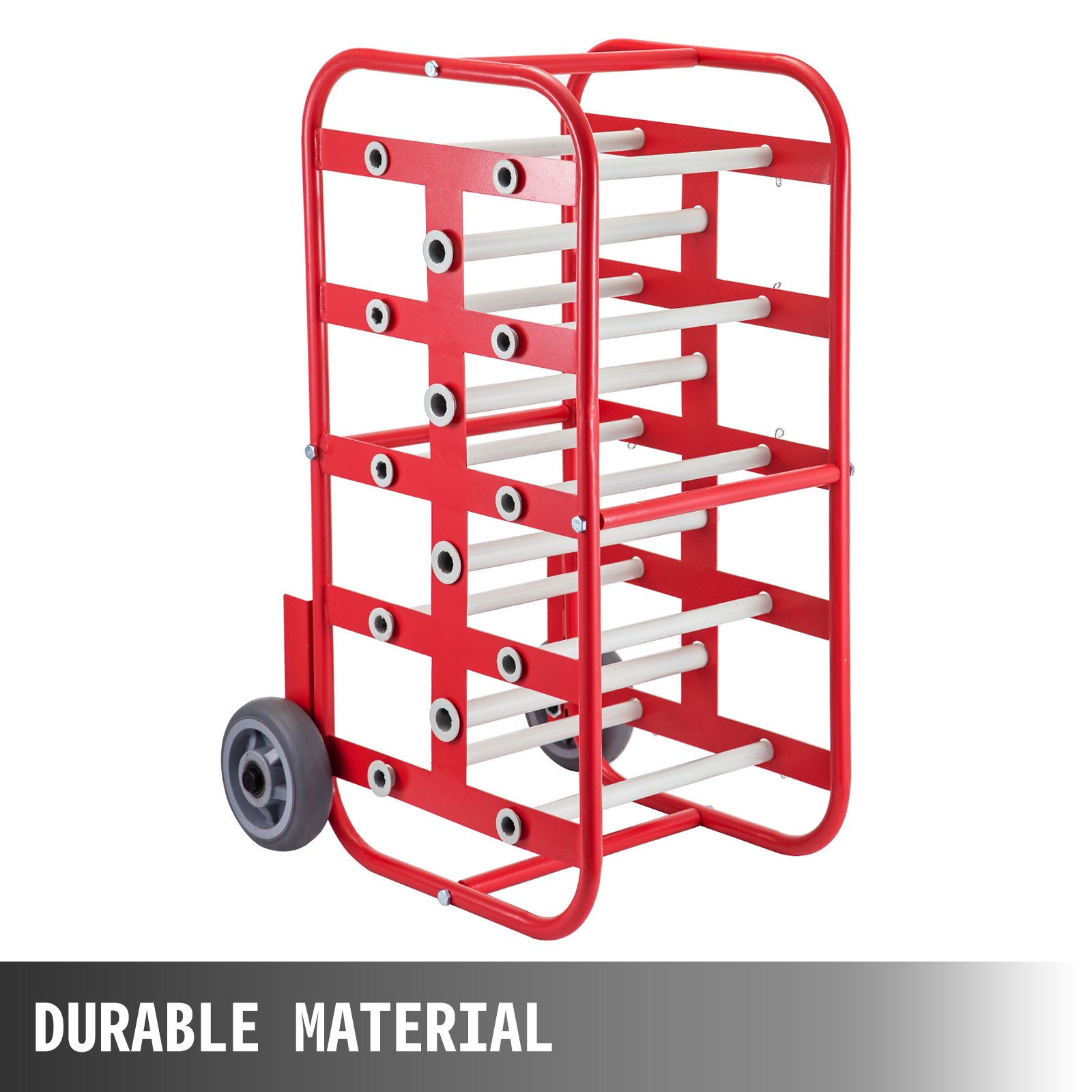 VEVOR Wire Reel Caddy 1Inch & 4/5Inch Axles Wire Spool Rack 43Inch ...