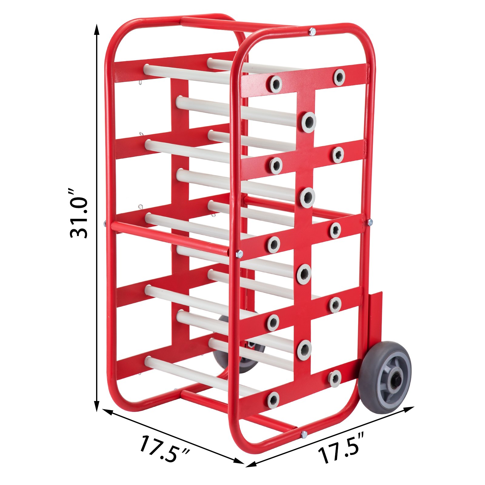 VEVOR Wire Reel Caddy 1Inch & 4/5Inch Axles Wire Spool Rack 43Inch ...