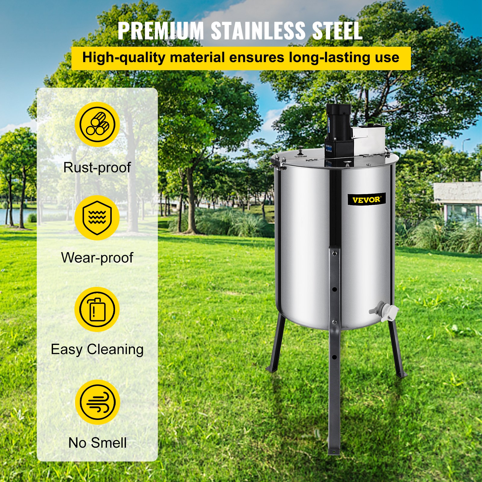 VEVOR Electric Honey Extractor 4 Frame Bee Honey Extractor Separator ...