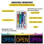 VEVOR LED Open Sign, 20" x 7" Neon Open Sign for Business, Adjustable ...