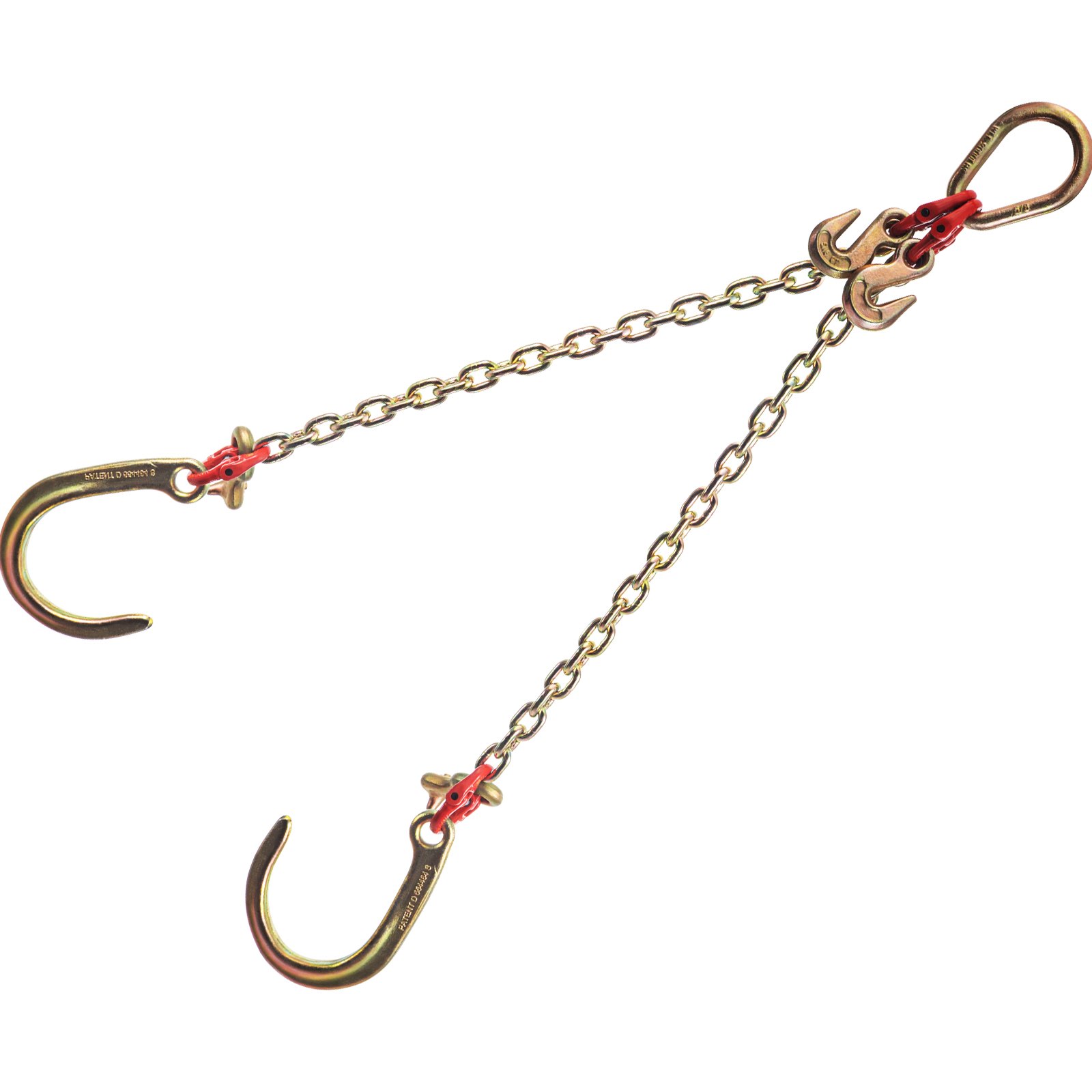 VEVOR J Hook Chain, 5/16 in x 2 ft Tow Chain Bridle, Grade 80 J Hook ...