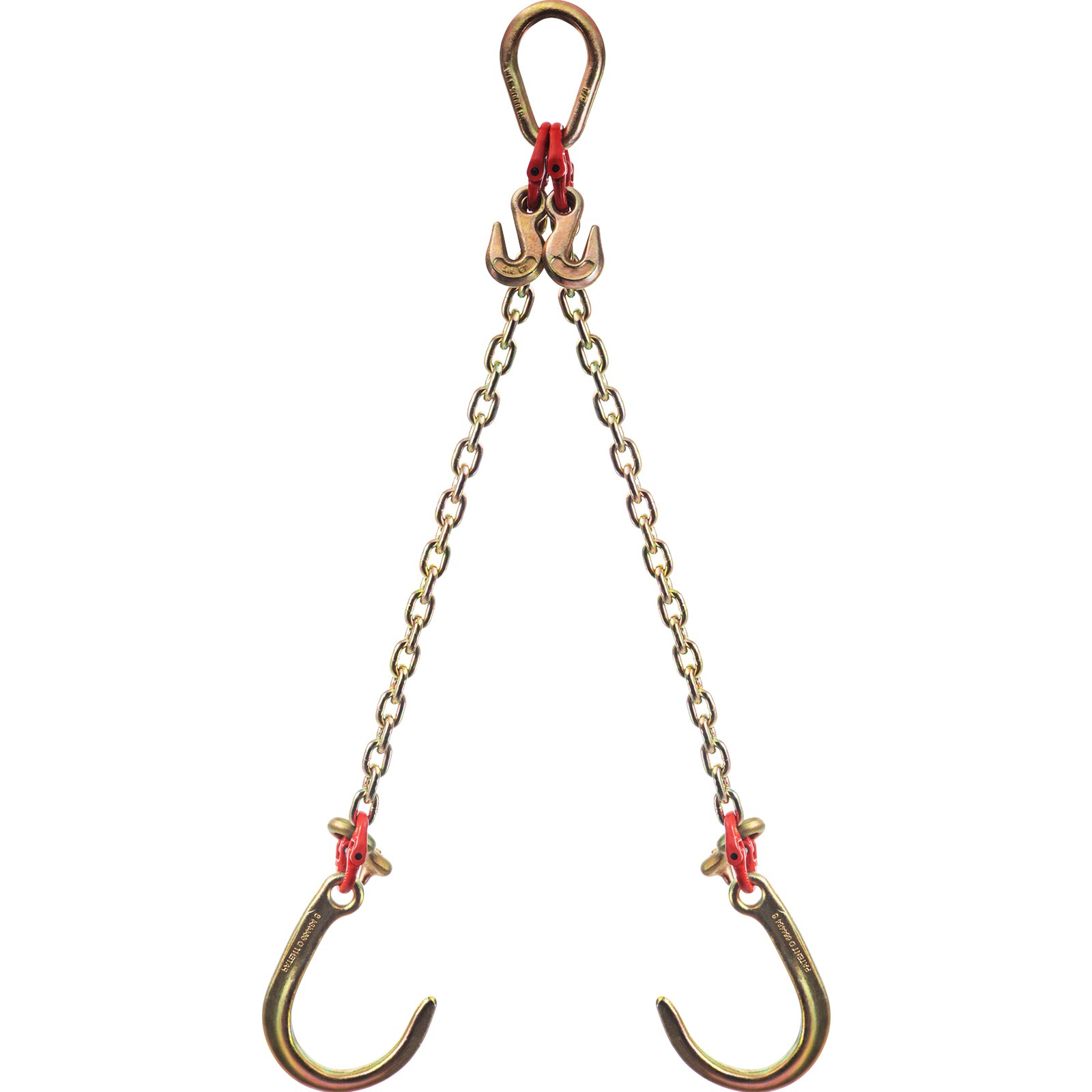 VEVOR J Hook Chain, 5/16 in x 2 ft Tow Chain Bridle, Grade 80 J Hook ...