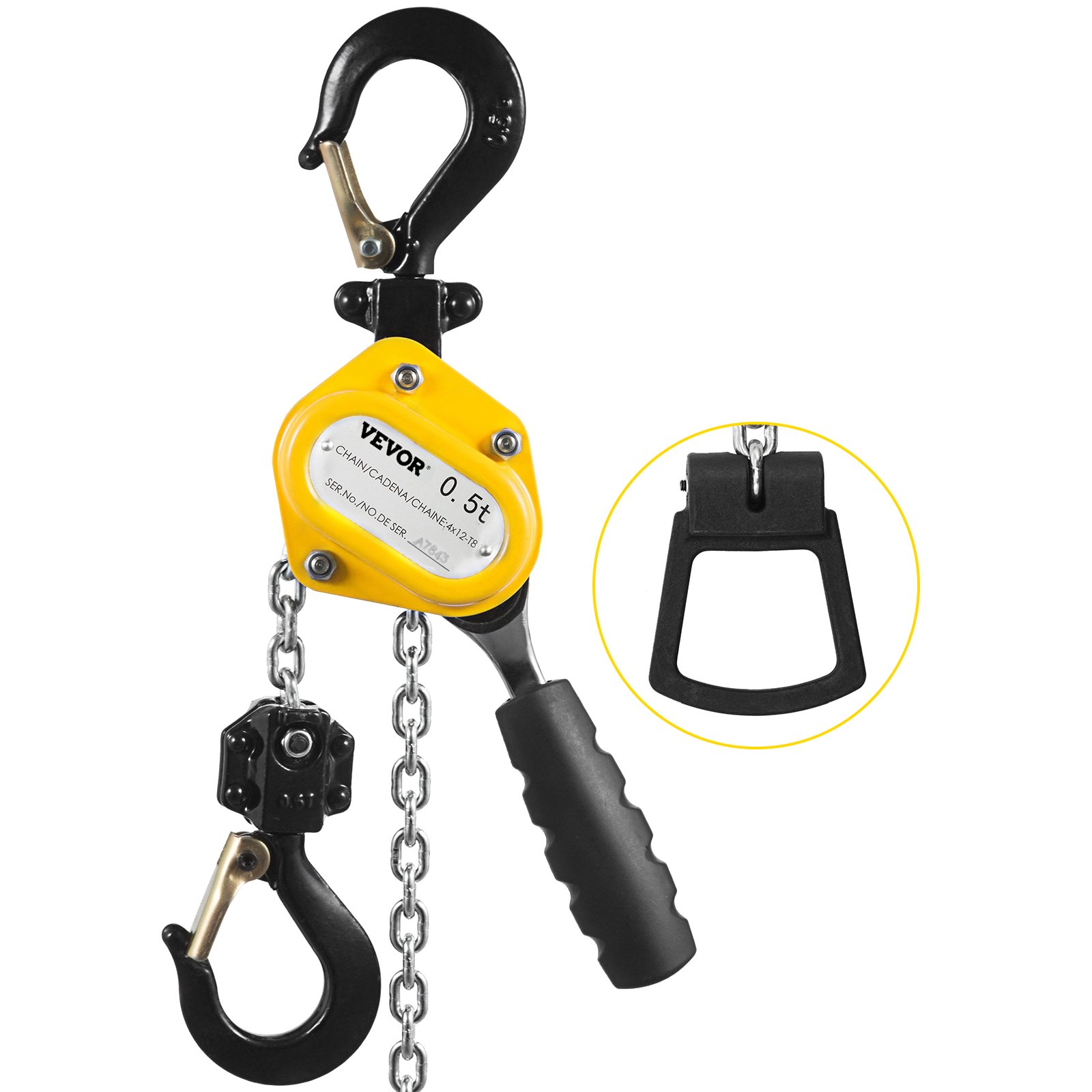 Mini Lever Block Chain Hoist 0.5t 10ft Lever Hoist With Hook | VEVOR US