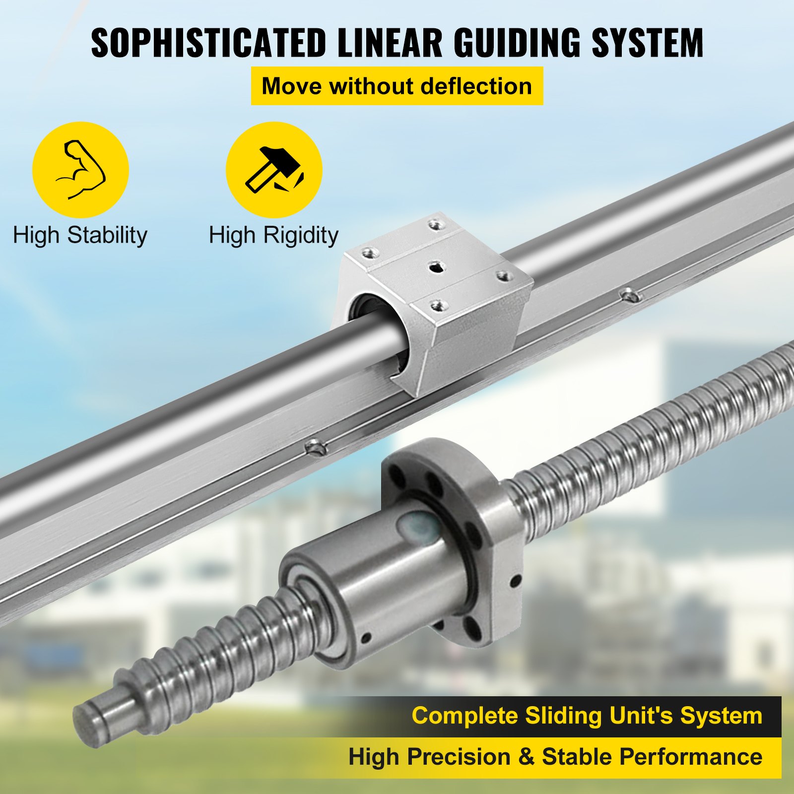 VEVOR Linear Rail SBR20-300/600/1000 mm Rails RM1605-350/650/1050 mm ...