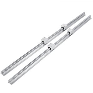 VEVOR Linear Rail SBR20-1200mm 20mm Linear Rail Shaft Rod W/ 4 SBR20UU ...