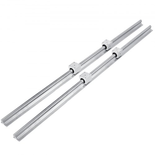 VEVOR Linear Rail SBR20-1200mm 20mm Linear Rail Shaft Rod W/ 4 SBR20UU ...