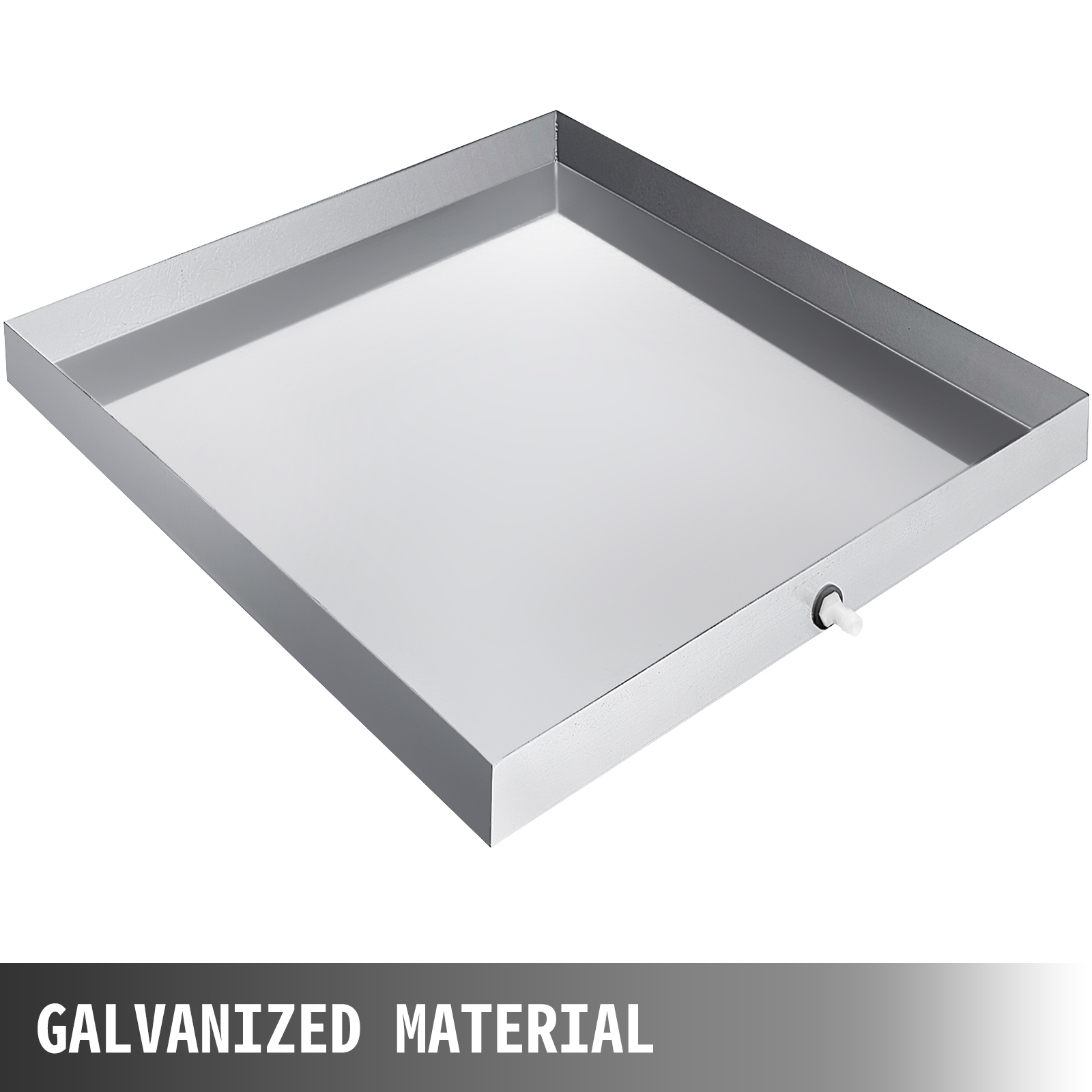 Washing Machine Drip Pan 32 X 30 Galvanized Steel 1.2mm ,w/ Drain Hole ...