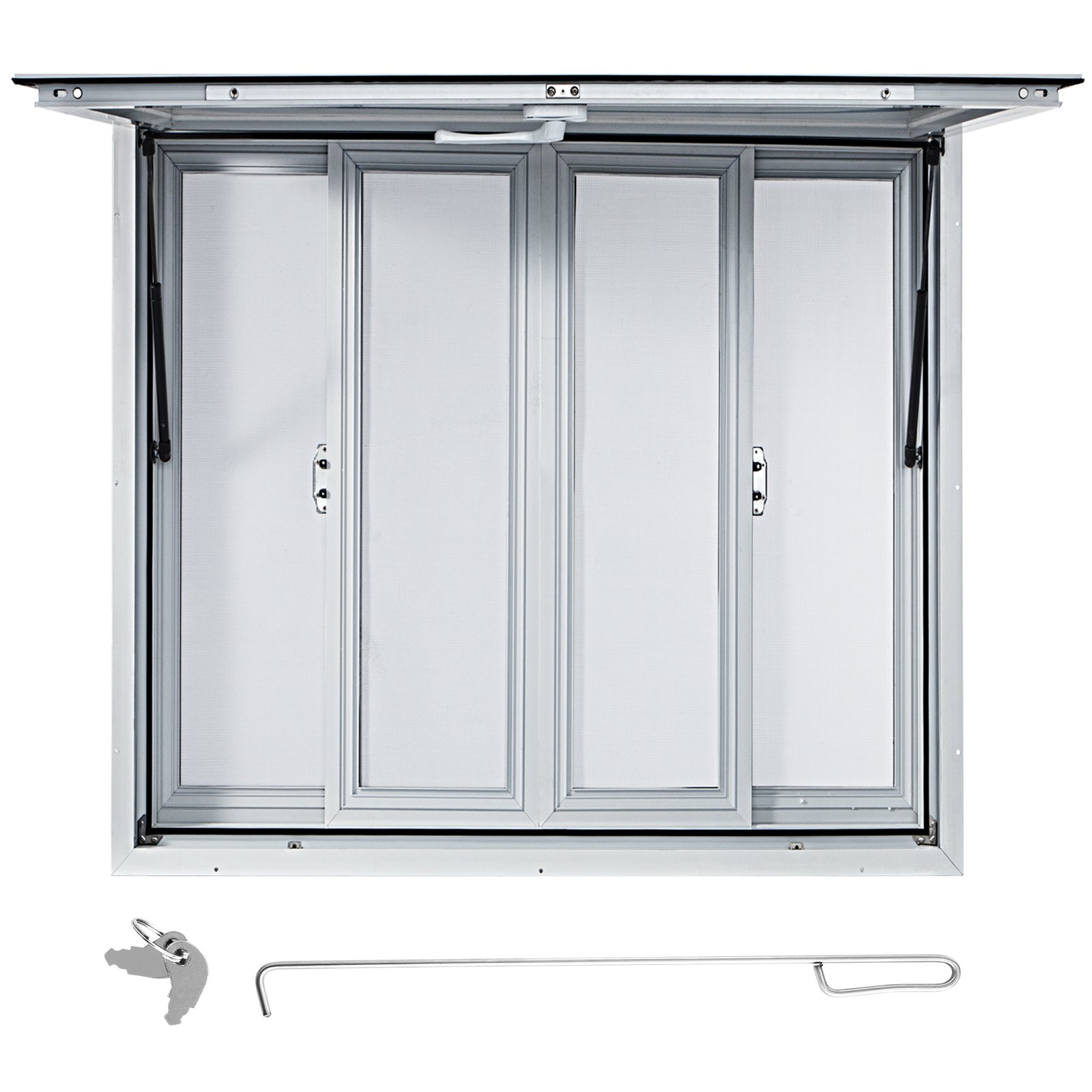 VEVOR Concession Window, 36 x 36 inch, Aluminum Alloy Food Truck ...