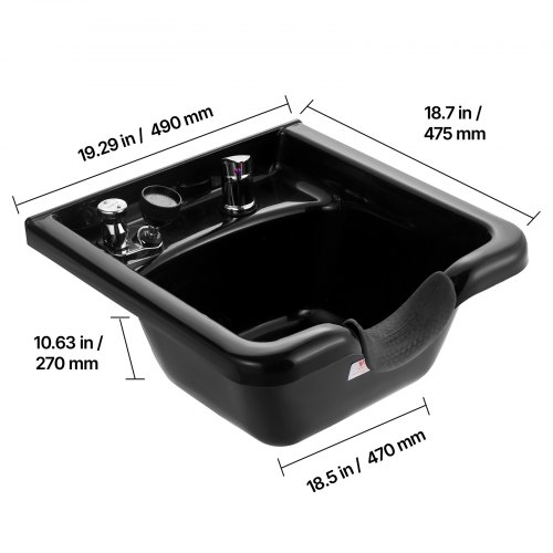 Shampoo Bowl Salon Hair Sink Basin Beauty Barber Mounting Ability Brand ...
