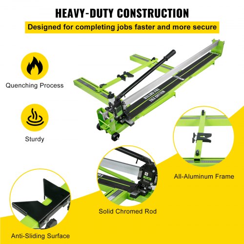 VEVOR Tile Cutter 47 Inch, Manual Tile Cutter All-Steel Frame,Tile ...