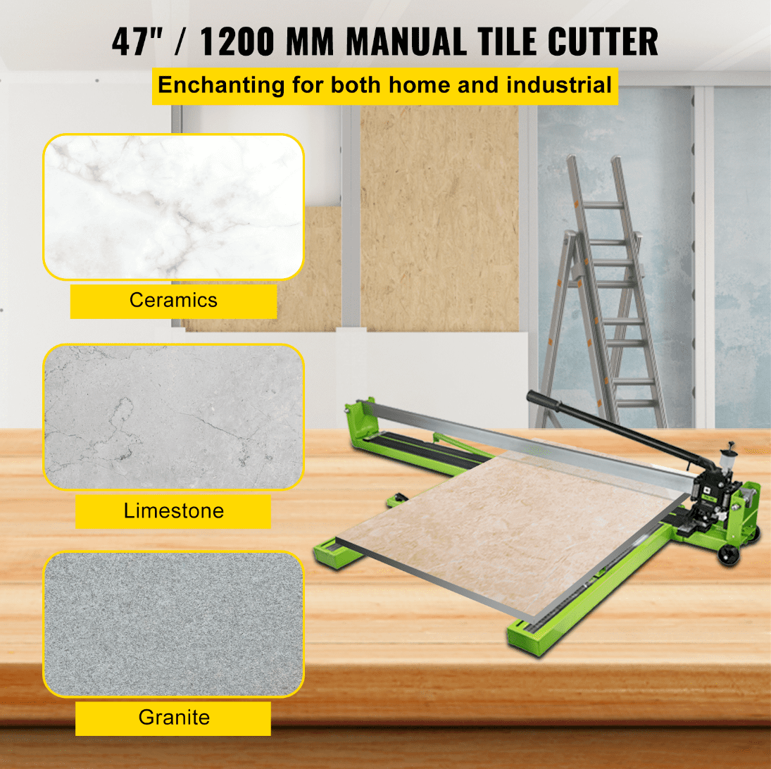 VEVOR Tile Cutter 47 Inch, Manual Tile Cutter All-Steel Frame,Tile ...