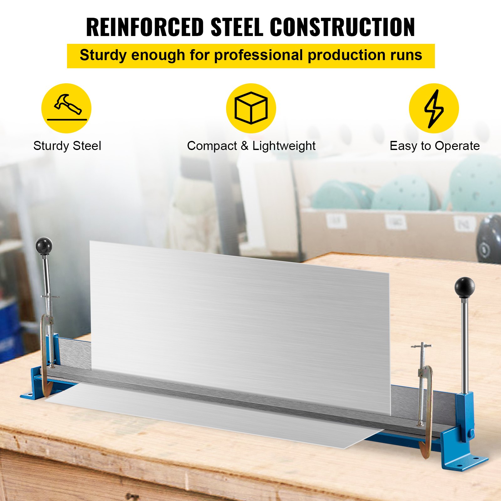 VEVOR Sheet Metal Brake 36 In. Metal Bender Brake 910 mm Length ...