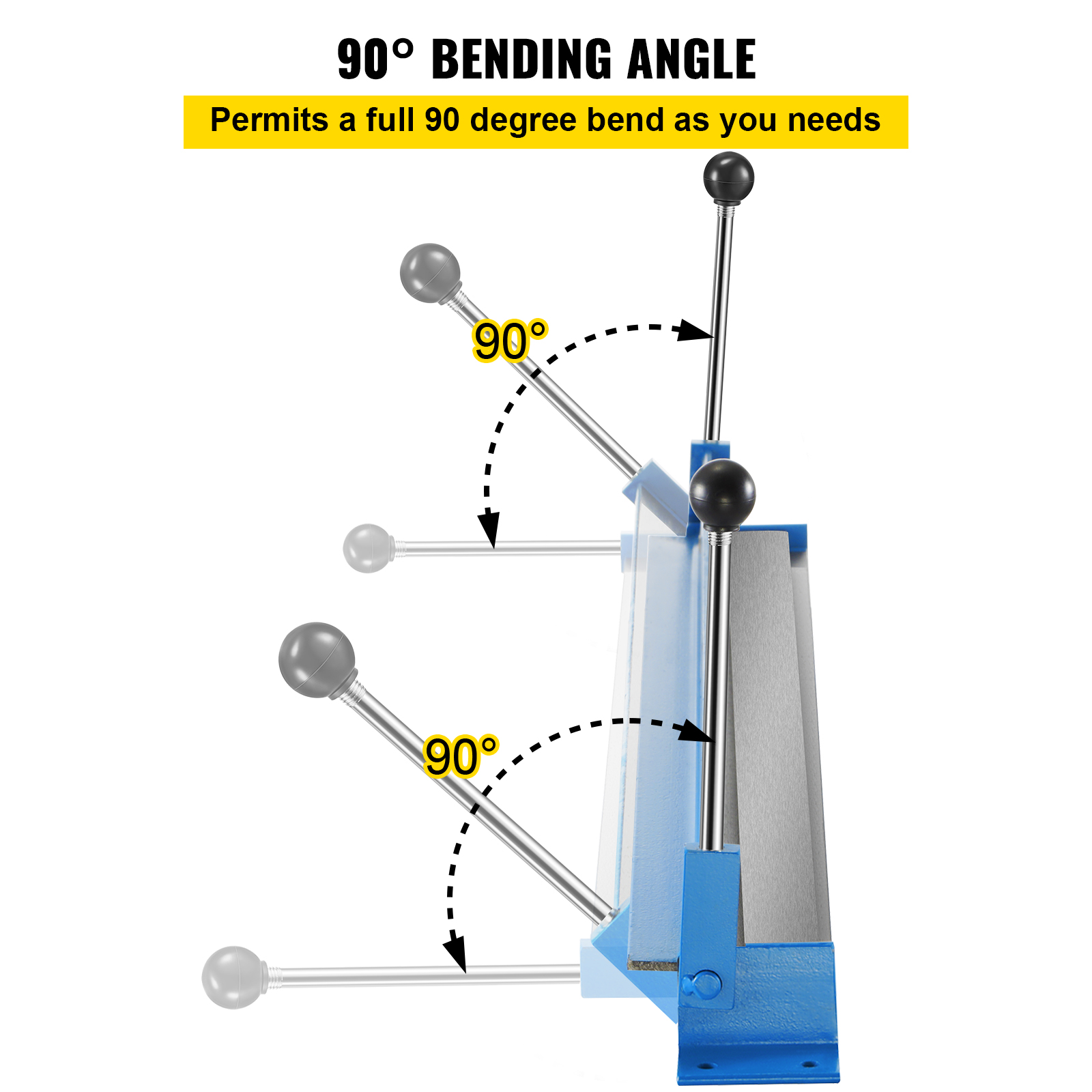 VEVOR Sheet Metal Brake 36 In. Metal Bender Brake 910 mm Length ...