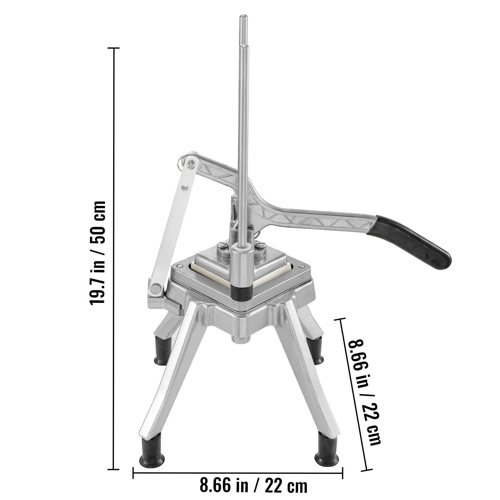VEVOR Commercial Chopper w/ 4 Replacement Blades Commercial Vegetable ...