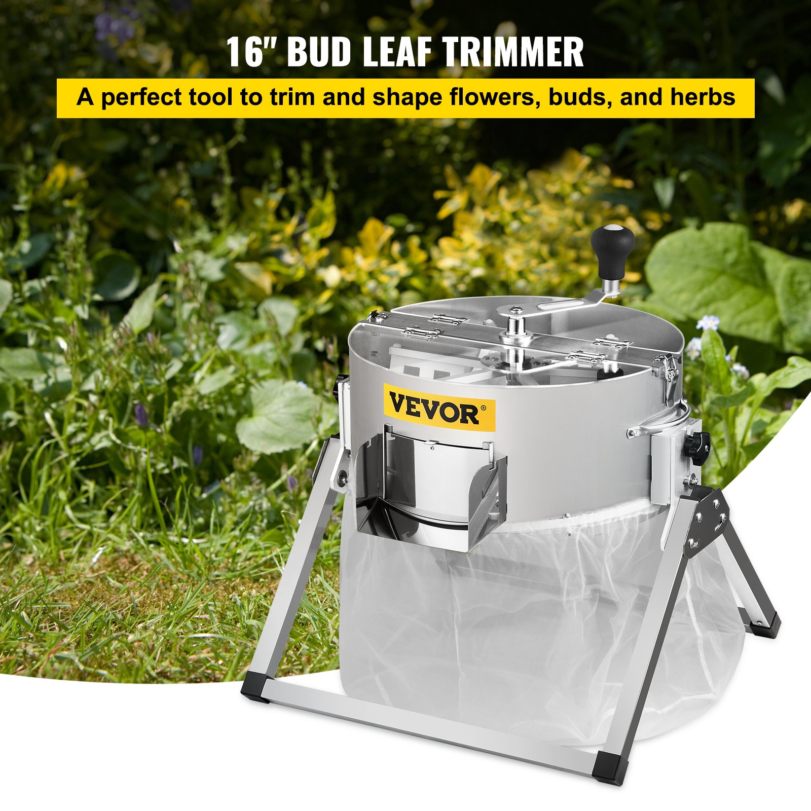 VEVOR Bud Leaf Trimmer, 16 inch Manual, Hydroponic Dry or Wet Plant ...