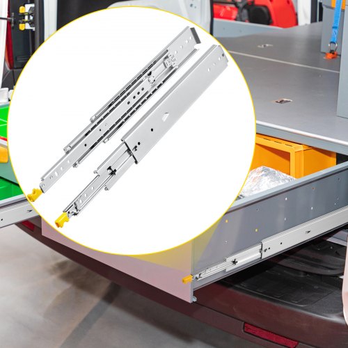 VEVOR Drawer Slides with Lock, 1 Pair 30 inch, Heavy-Duty Industrial ...