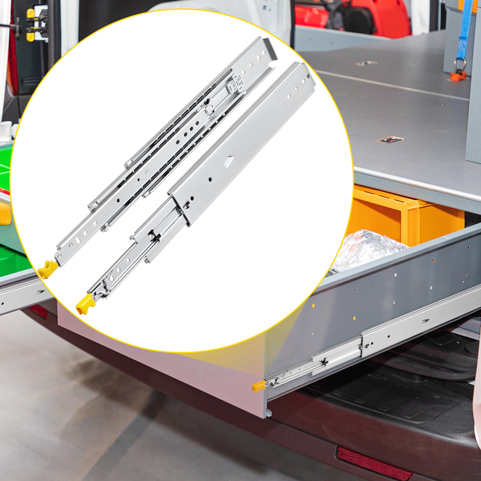 VEVOR VEVOR Drawer Slides with Lock, 1 Pair 32 inch, Heavy-duty ...
