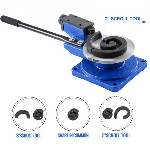 SBG-30 Metal Bender High-Hardened Steel Scroll Bender With 3 Scroll ...