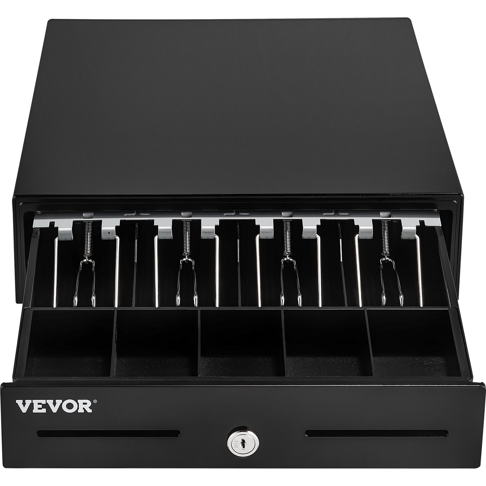 VEVOR Cash Register Drawer, 13" 2 Unlocking Ways, Fully Removable ...