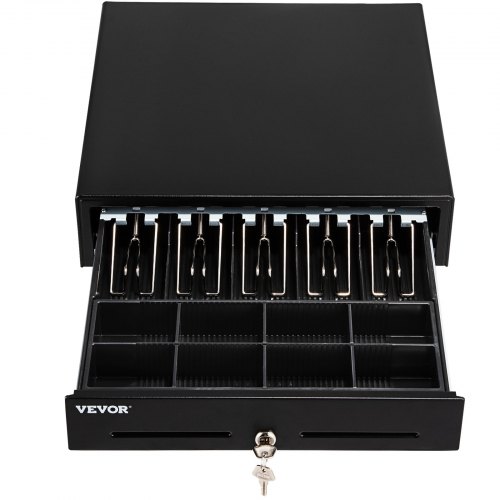 VEVOR Cash Register Drawer, 16" 2 Unlocking Ways, Fully Removable ...