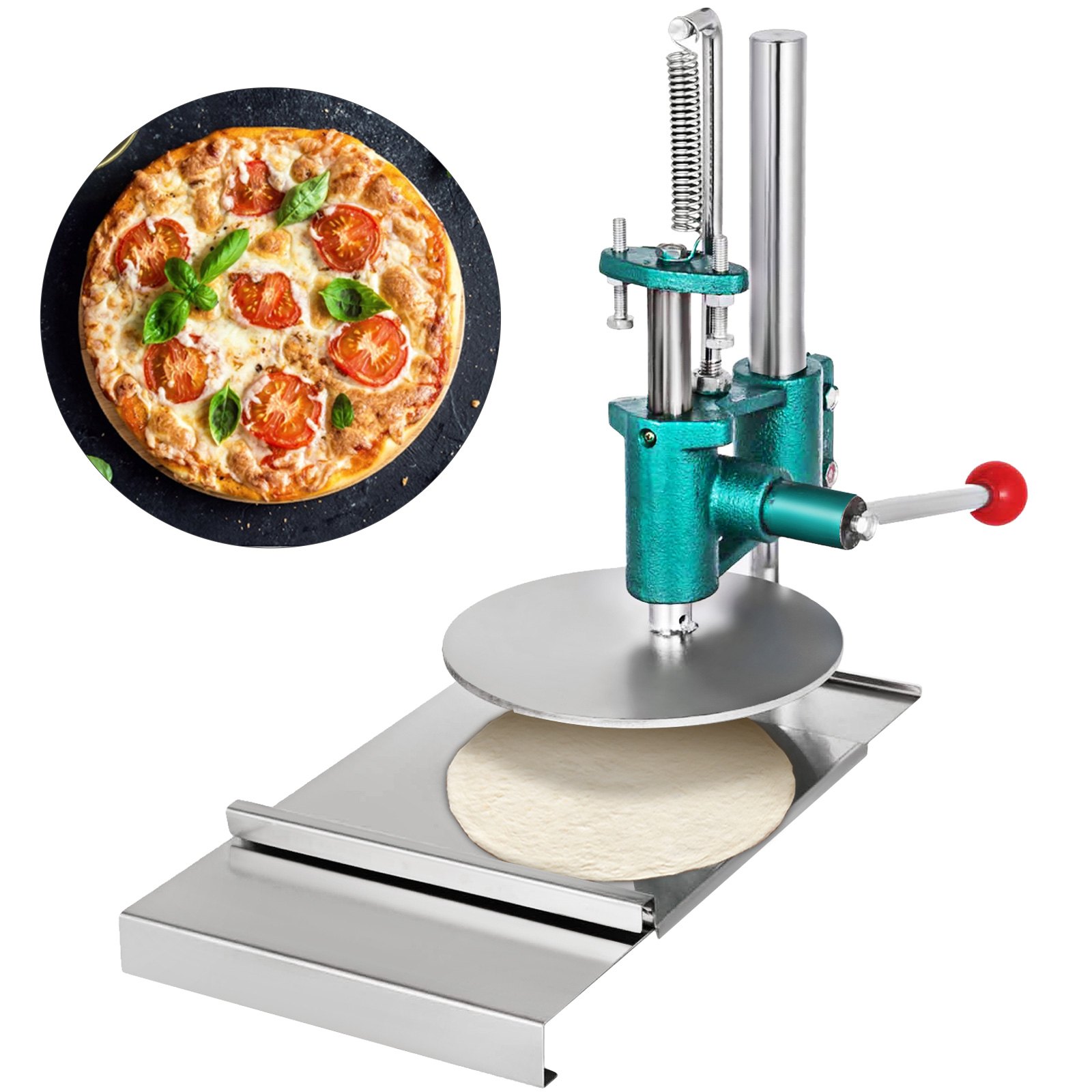 7.8'' Big Roller Dough Sheeter Pasta Maker Household Pizza Dough Manual ...