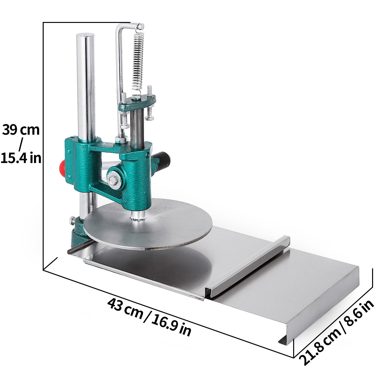 7.8inch Manual Pastry Press Machine Pizza Crust Chapati Sheet Pasta ...