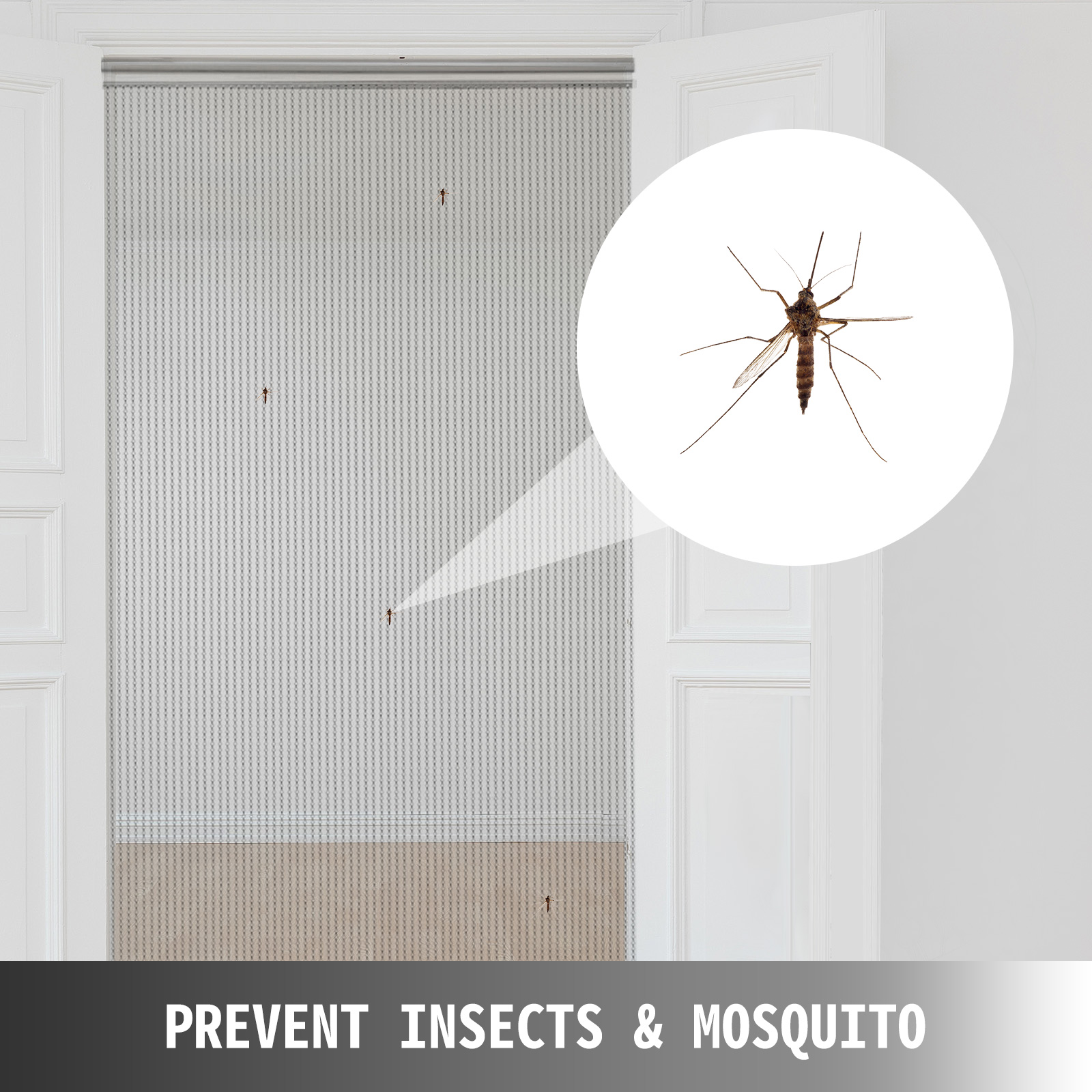 New Premium Quality Aluminum Metal Chain Fly Pest Insect Door Screen ...