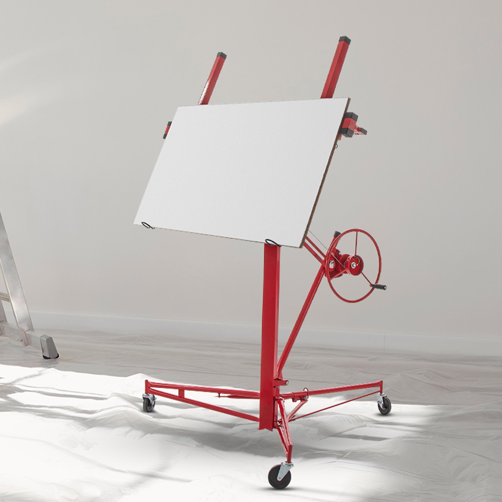 VEVOR Drywall Rolling Lifter Panel, 16ft Sheetrock Lift Drywall Lift ...