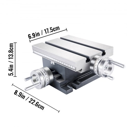 VEVOR Compound Slide Milling Table, 4-7/10" x 4-3/10" Multifunction ...
